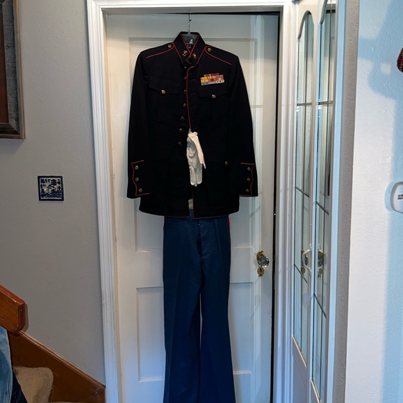 usmc | Jackets & Coats | Vintage Usmc Wool Dress Uniform Coat Jacket ...